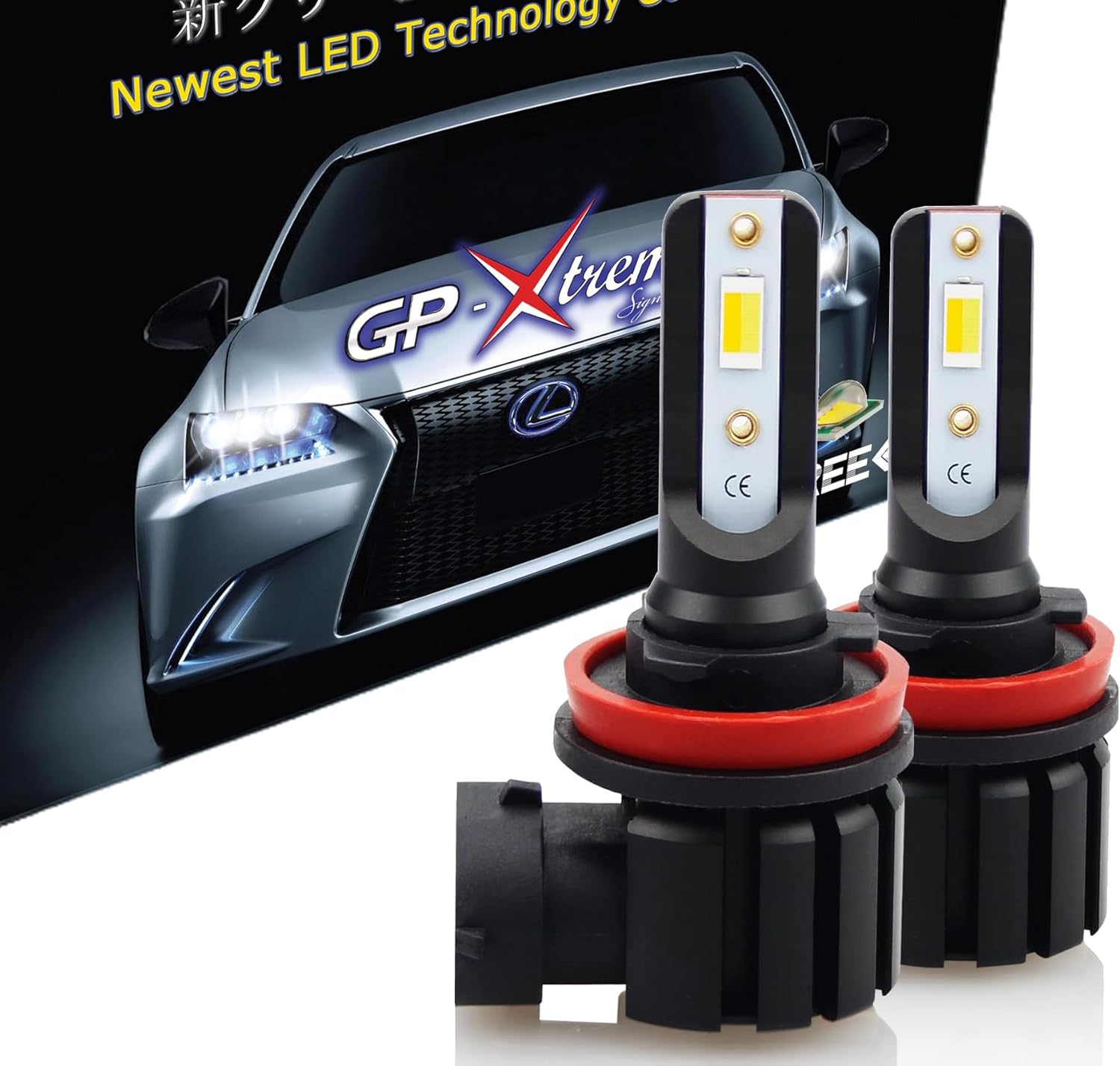 GP Thunder H11 Yellow Color Fog Light, High Beam, Low Beam Headlamp He ...